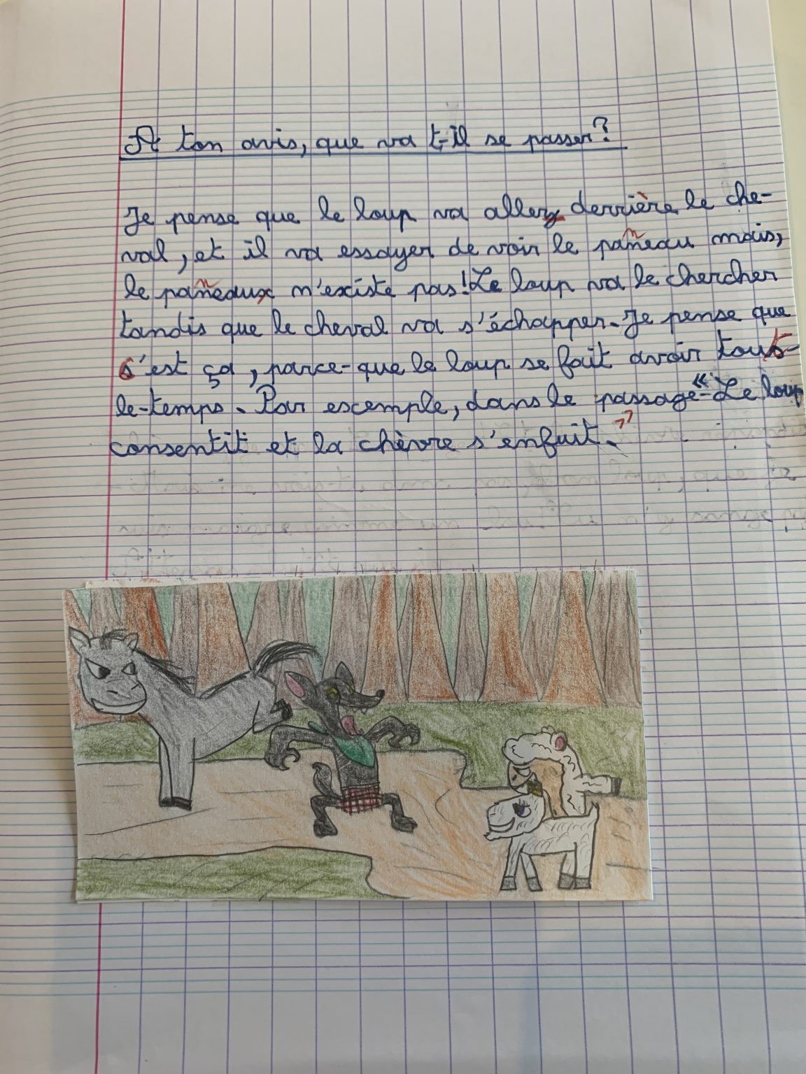 Projet sur le loup – Lala aime sa classe