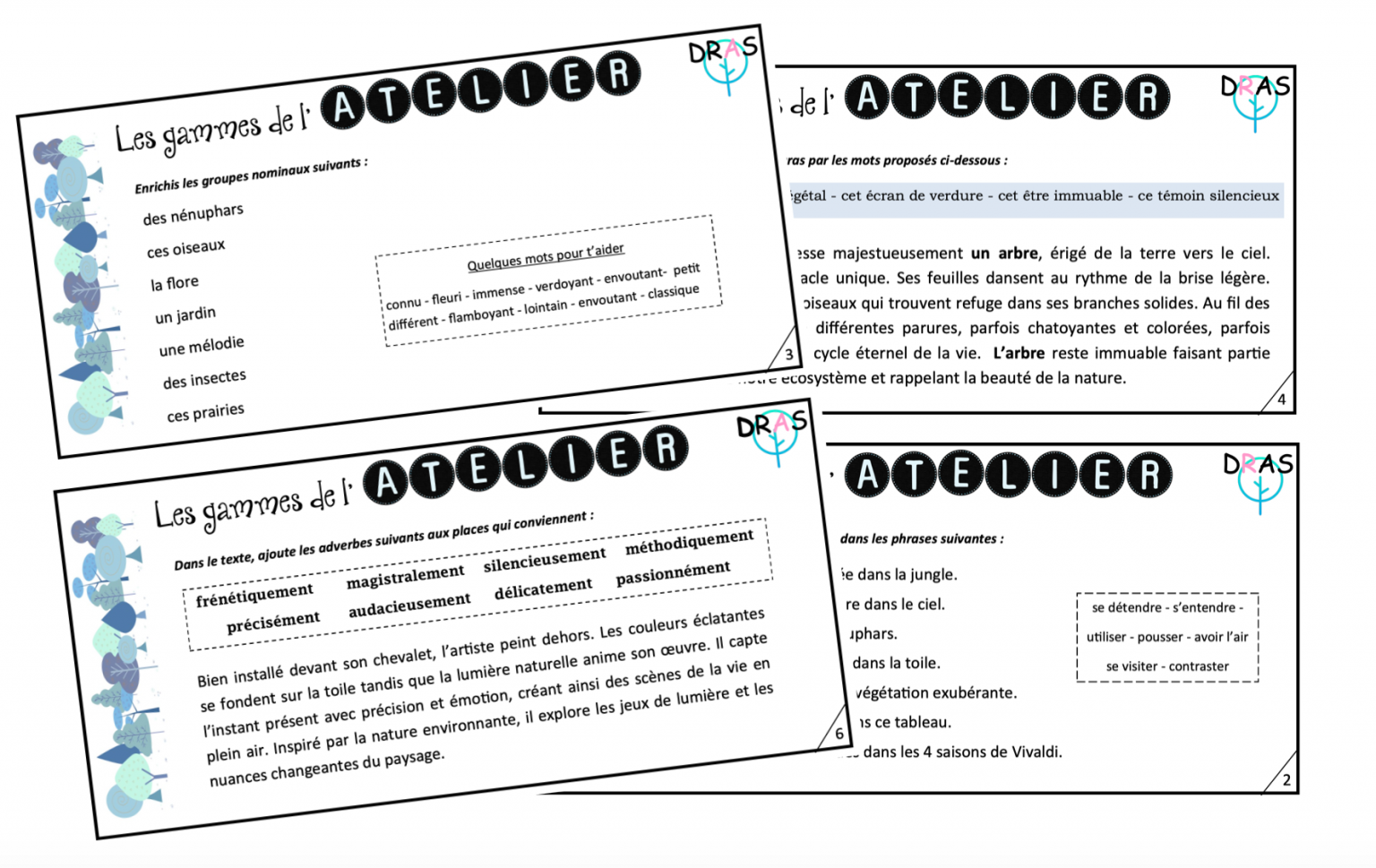 Gammes DRAS HDA thème ARBRE – Lala aime sa classe